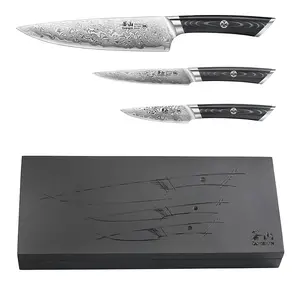 CANGSHAN Cangsham Kuro 3 Piece Starter Knife Set - Grey