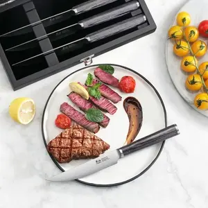 CANGSHAN 4 Piece Pakkawood Steak Knife Set