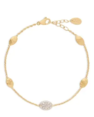 Marco Bicego 18k Yellow Gold Siviglia Diamond Bracelet - White/gold