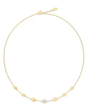 Marco Bicego 18k Yellow Gold Siviglia Diamond Necklace White/gold