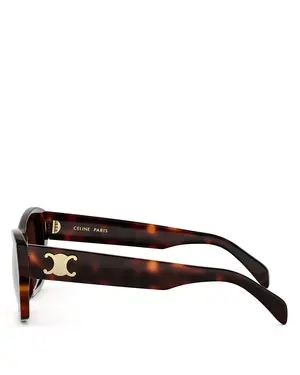 Celine Triomphe Cat Eye Sunglasses - Shiny Dark Havana