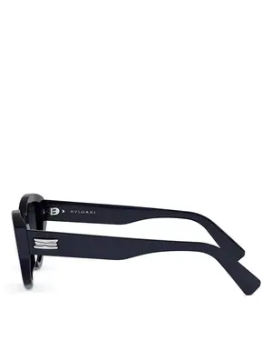 BVLGARI B.zero1 Cat Eye Sunglasses - Blue/gradient Smoke