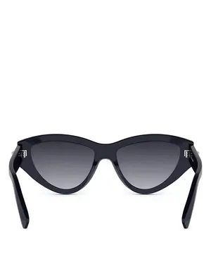 BVLGARI B.zero1 Cat Eye Sunglasses - Blue/gradient Smoke