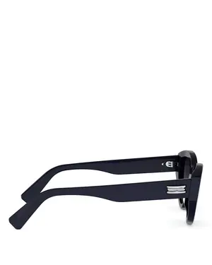 BVLGARI B.zero1 Cat Eye Sunglasses - Blue/gradient Smoke