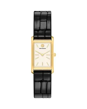 Tory Burch Slim Eleanor Watch - Black/cream