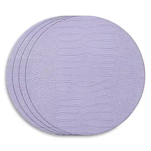 KIM SEYBERT Croco Placemat, Set Of 4 - Lilac