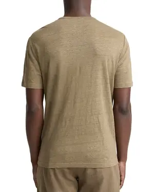 Vince Linen Jersey Crewneck Tee - Kalamata