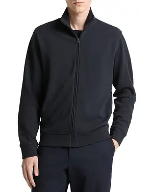Vince Pique Full Zip Sweatshirt