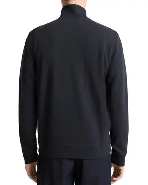 Vince Pique Full Zip Sweatshirt