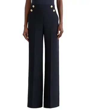 REISS Carley Wide Leg Trousers