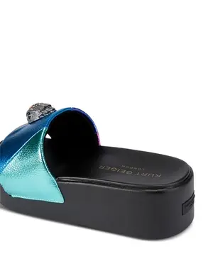 Kurt Geiger Meena Eagle Platform Slides - Open Misc