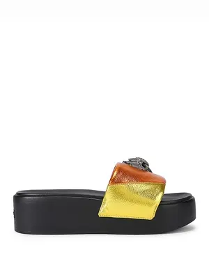 Kurt Geiger Meena Eagle Platform Slides - Open Misc