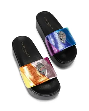 Kurt Geiger Meena Eagle Platform Slides