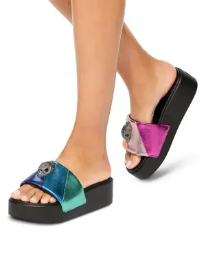Kurt Geiger Meena Eagle Platform Slides