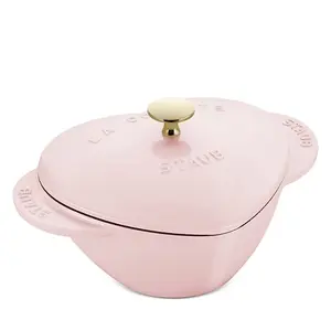 STAUB 1.75 Qt. Heart Peony Dutch Oven - Pink