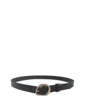 Ted Baker London Asymiira Smooth Leather Belt - Black