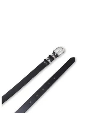 Ted Baker London Dubella Narrow Leather Belt - Black