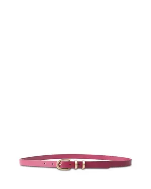 Ted Baker London Dubella Narrow Leather Belt - Mauve