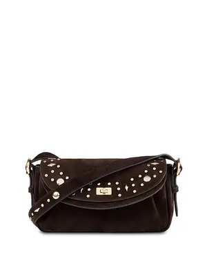 Sandro Le Mambo Janys Studded Suede Bag