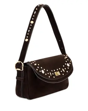 Sandro Le Mambo Janys Studded Suede Bag