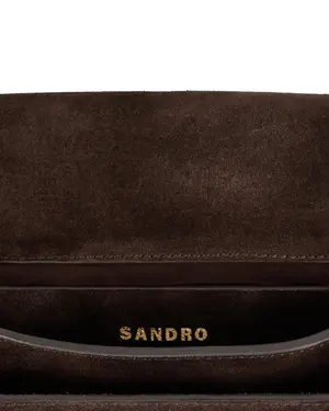 Sandro Le Mambo Janys Studded Suede Bag