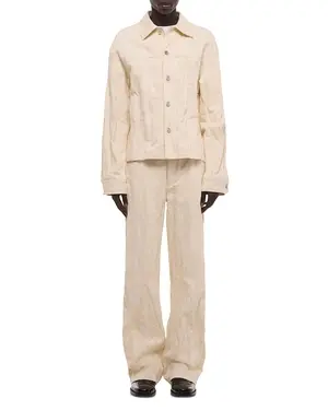 Helmut Lang Textured Cotton Blend Jacket