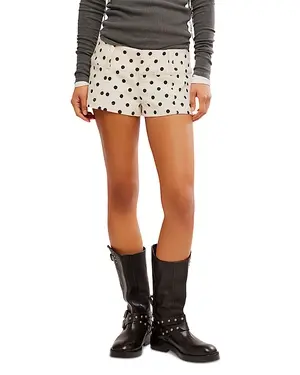 Free People Printed Micro Shorts