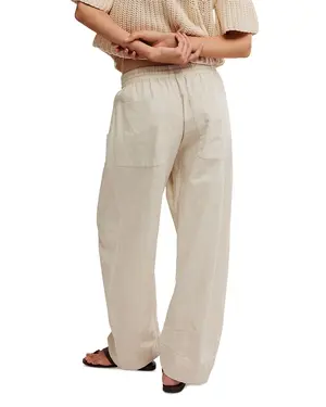 Free People Chambers Laid Back Pull On Pants - Summer Sand