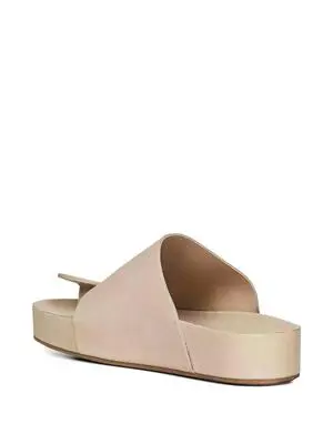 UMA WANG Round-detail Sandals - Neutrals