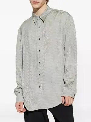 Balmain Pattern Button Shirt - Grey