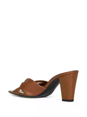 Saint Laurent Franciane Knot-detail Sandals - Brown