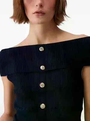 Liu Jo Buttoned Bardot Top
