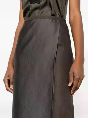 R2W Amora Colour-block Midi Skirt - Grey