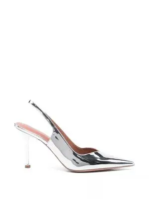 CASTAGNA Darya Pointed Slingback Pumps - Silver