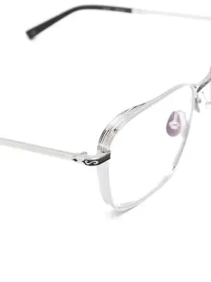 Matsuda Square Frame Glasses - Silver