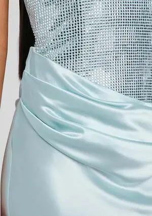 Retrofete Strapless Satin Embellished Gown - Seychelles