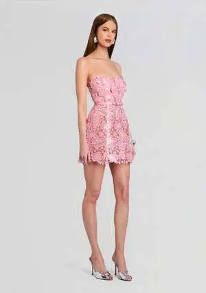 Retrofete Novalie Lace Mini Dress