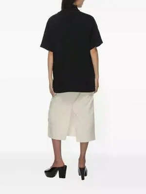 Carven Scarf-collar Cotton T-shirt