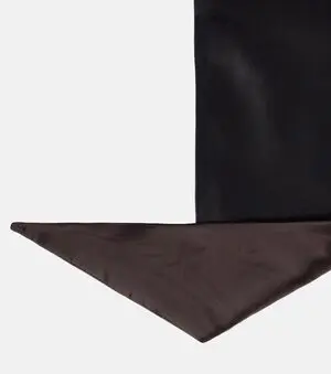 LEMAIRE Leather Scarf - Black