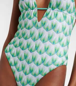 Missoni Floral One-piece Swimsuit - Blue