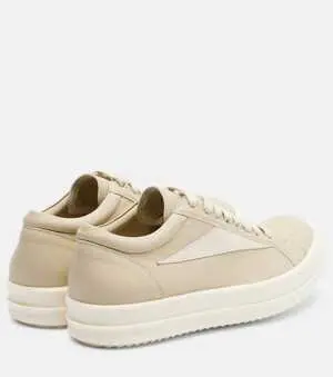 Rick Owens Vintage Leather Sneakers - Beige