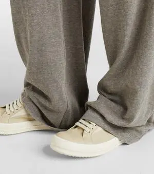 Rick Owens Vintage Leather Sneakers - Beige
