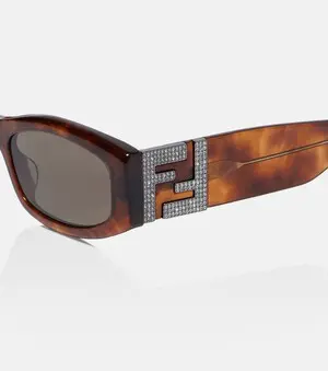 Fendi Forever Rectangle Sunglasses - Brown