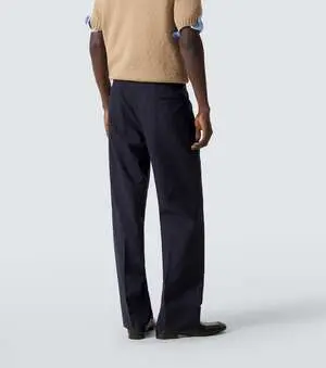 Prada Wool And Mohair Straight Pants