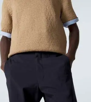 Prada Wool And Mohair Straight Pants