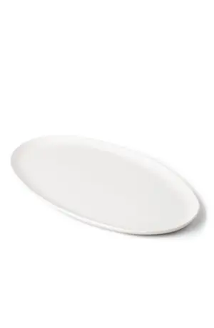 FABLE HOME Oval Serving Platter - Speckled White