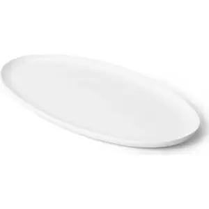 FABLE HOME Oval Serving Platter - Pearl White