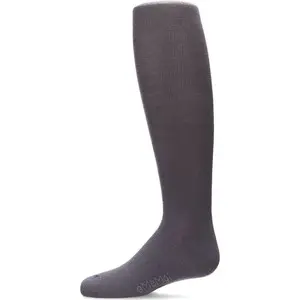 MEMOI Ribbed Knee High Socks - Slate Gray