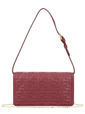 Fendi Baguette" Wallet - Bordeaux