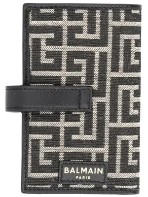 Balmain Monogram Card Holder With Padlock